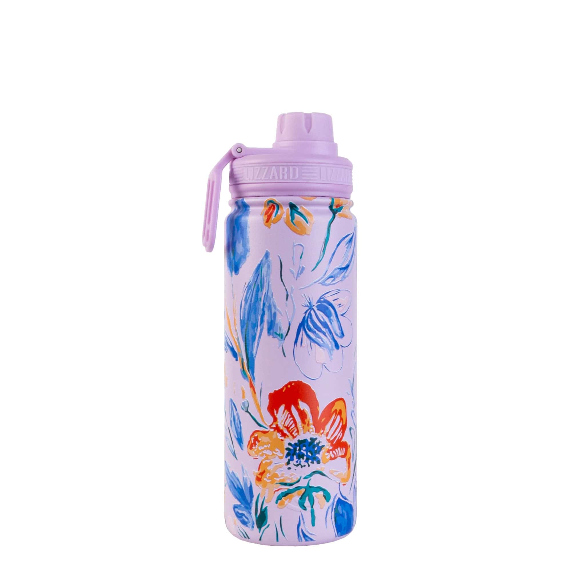 Lizzard Printed Flask - Artistic Garden – Lizzard South Africa